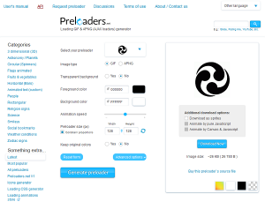 Create Customized Loading Bars Using Preloaders.net