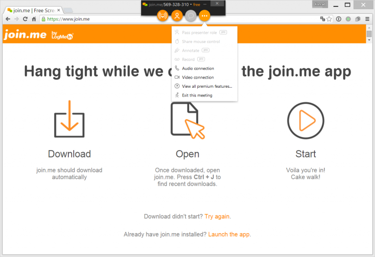 Smooth screen sharing & web conferencing with join.me