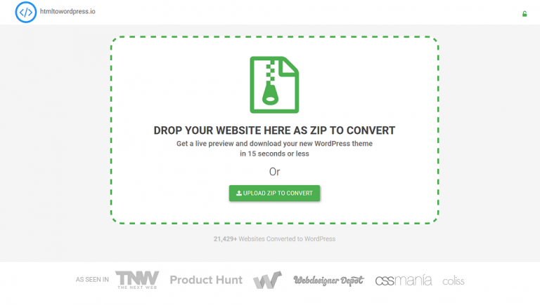 Make HTML code WordPress friendly with HTMLtoWordPress