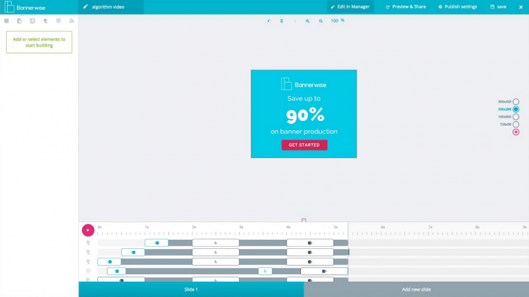 Design great HTML5 banners with Bannerwise