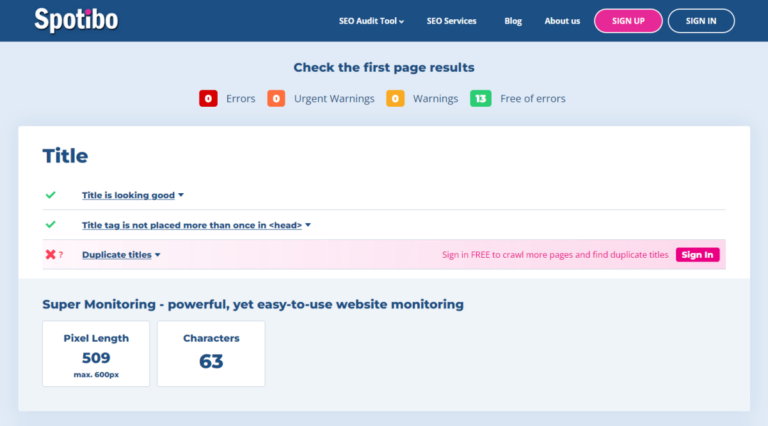 10 Alternatives to SEO Site Checkup (Free SEO Analyzers)