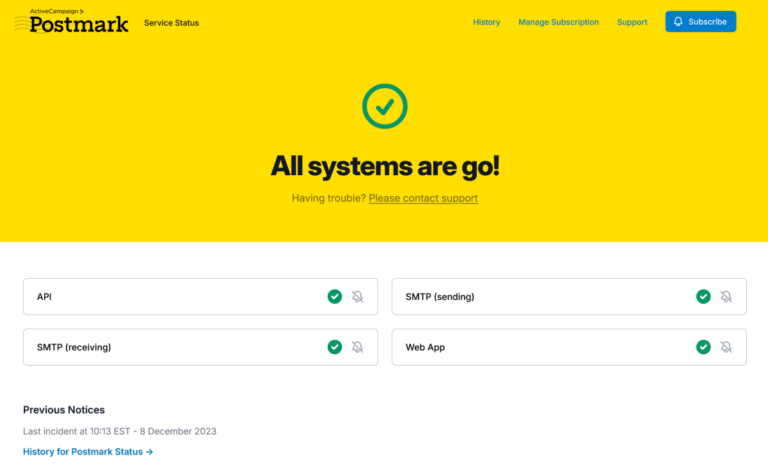 20+ Examples of Best Public Status Pages of Top Online Brands