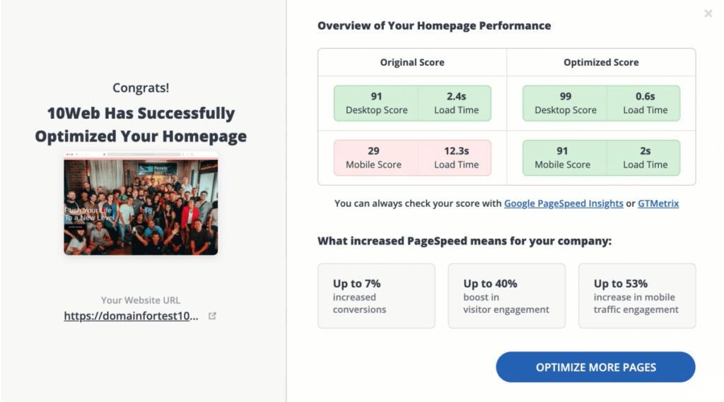 10Web Booster: Przyspiesz swoją stronę WordPress jednym narzędziem